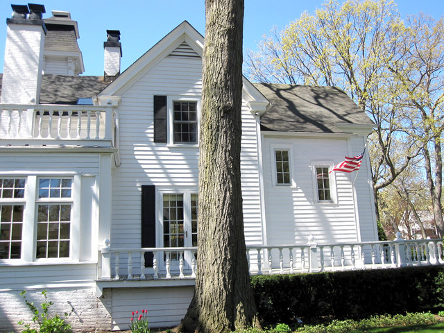 Wilmette, IL Colonial Traditional Style House Exterior Remodel ...