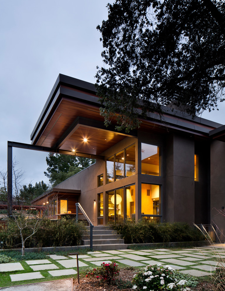 Windy Hill Haven, Portola Valley - Contemporary - Exterior - San ...
