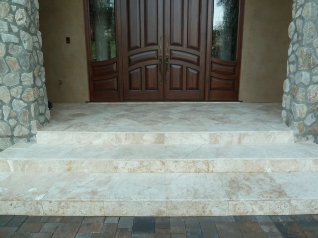 Wine Country Basalite Artisan Slate Paver Driveway - Rustic - Exterior ...