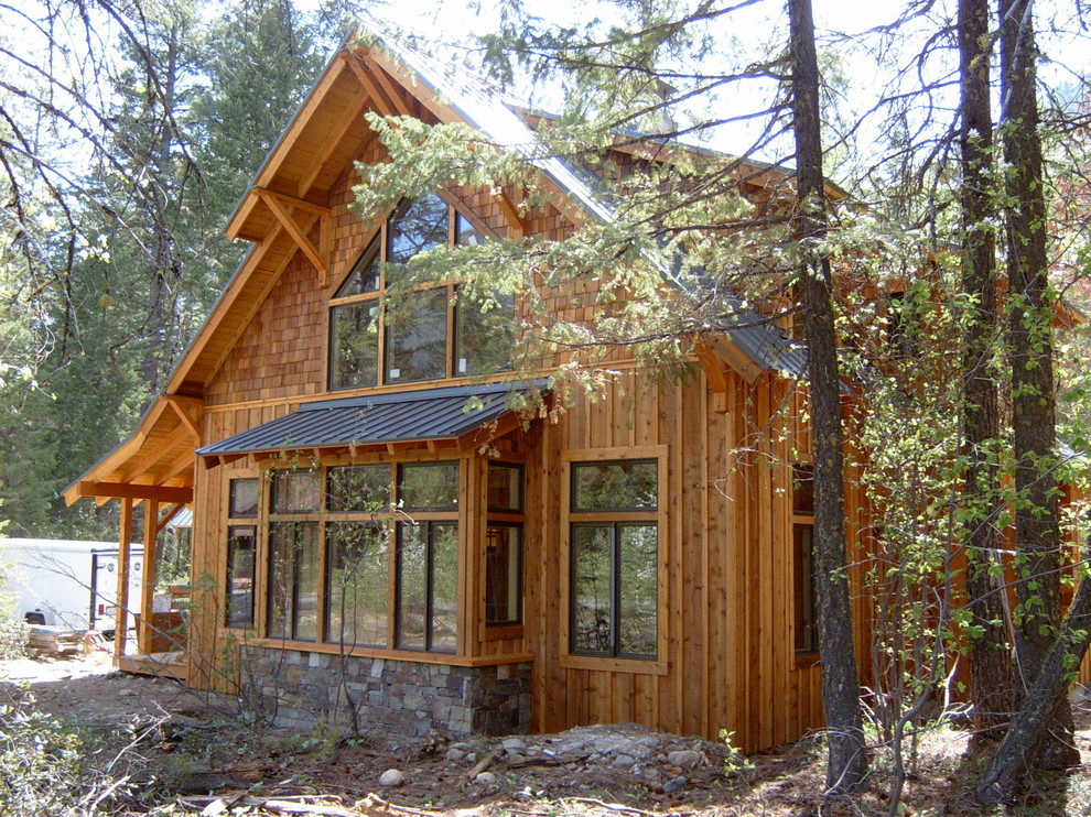 Winter Cabin 1 - Rustic - Exterior - Seattle - by Shuler Architecture ...