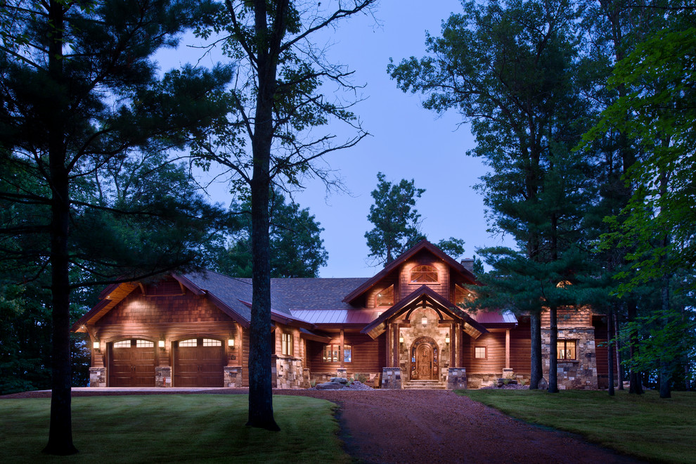 Wisconsin Lakefront House - Rustic - Exterior - Milwaukee - by ...
