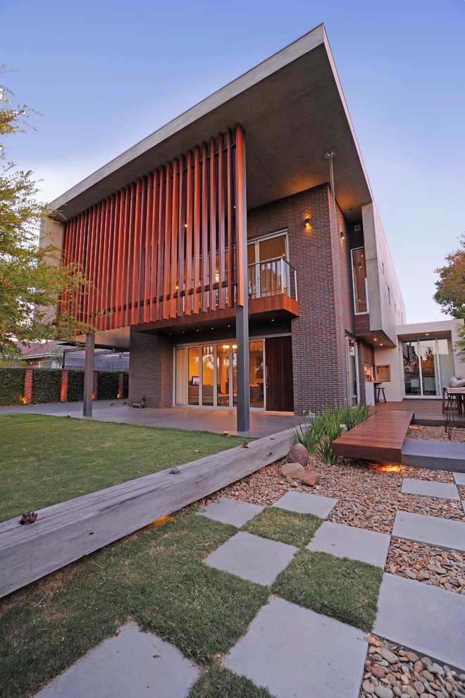 Wolf House Exterior - Modern - Exterior - Melbourne - by Brickworks ...