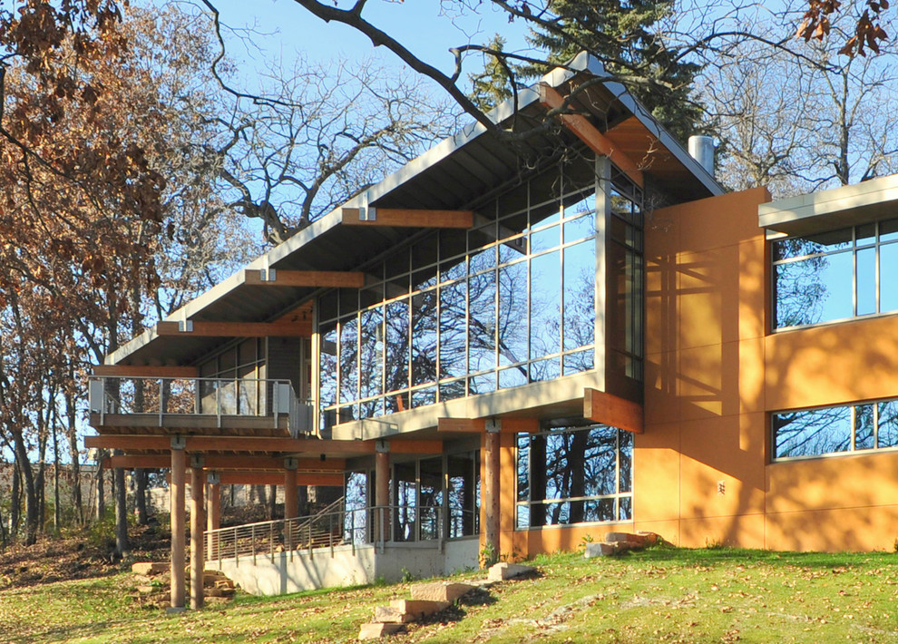 Wood & Metal Luxury Home Exterior - Modern - Exterior - Other - by ...