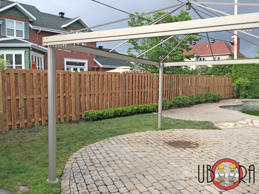 Wood Fence, 6x6 Posts, Good Neighbour Style - Exterior - Montreal - by ...
