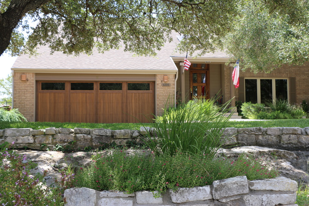 Wood-free custom-built overhead garage doors - Transitional - Exterior ...