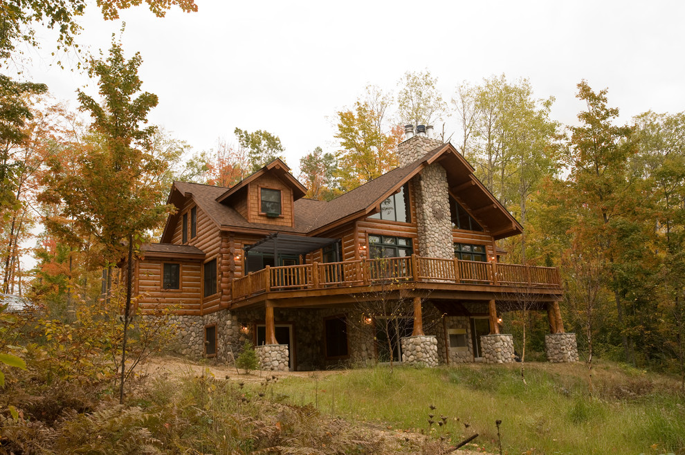 WoodHaven half log siding - Rustic - Exterior - Other - by Woodhaven ...
