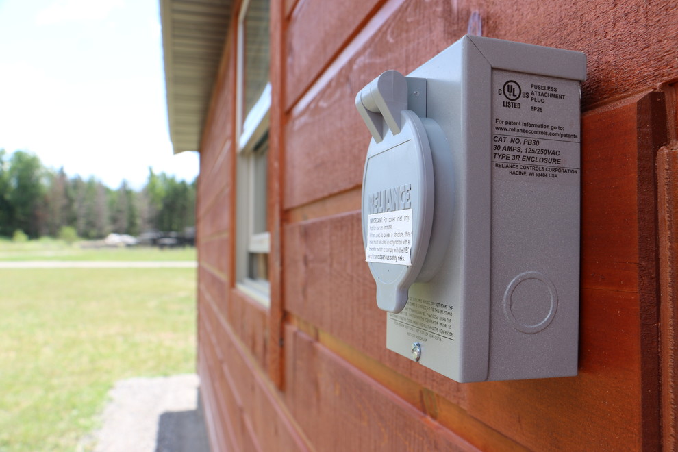 WoodHaven tiny cabins are ready for you to plug in a generator - Rustic ...