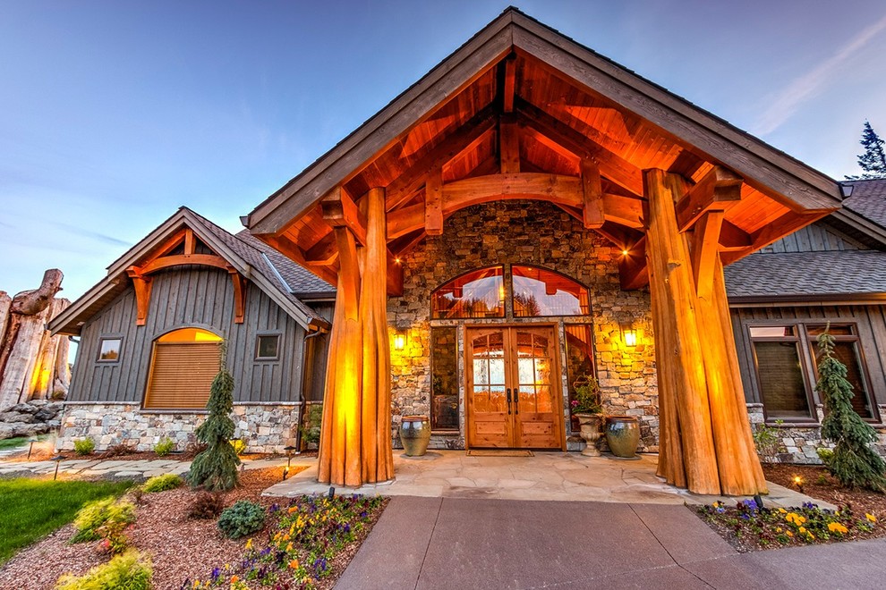 Woodland, WA Rustic Estate - Rustic - Exterior - Portland - by Arrow ...
