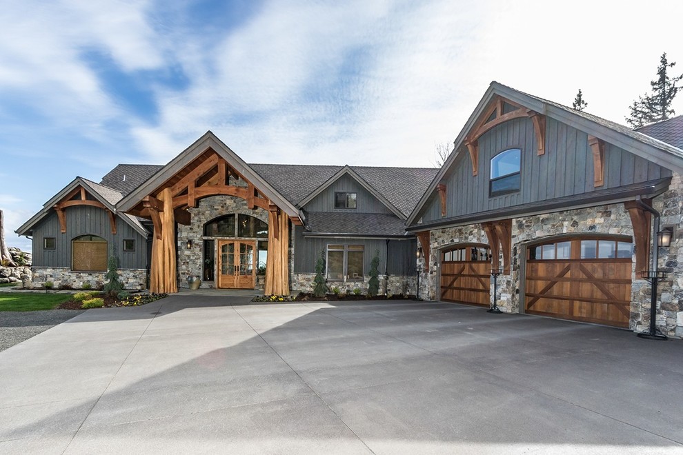 Woodland, WA Rustic Estate - Rustic - Exterior - Portland - by Arrow ...