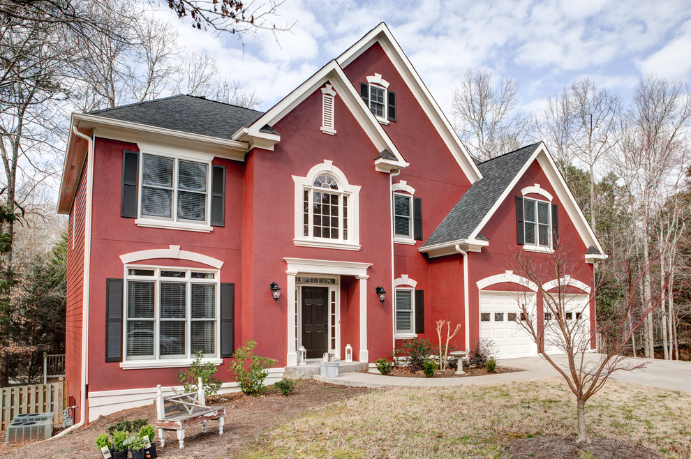 Woodstock Red Exterior - Farmhouse - Exterior - Atlanta - by ...