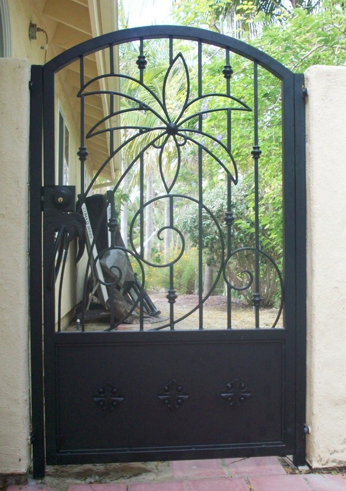 Wrought Iron Gates - Tropical - Exterior - San Diego - by Rustic 101 ...