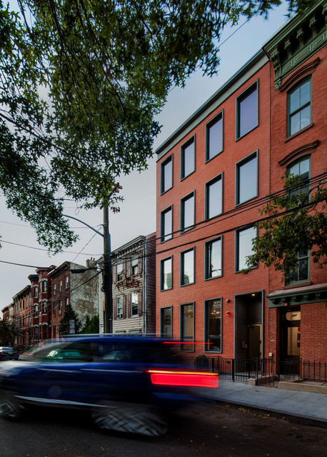 York Street Row House - Modern - Exterior - New York - by Jeff Jordan ...