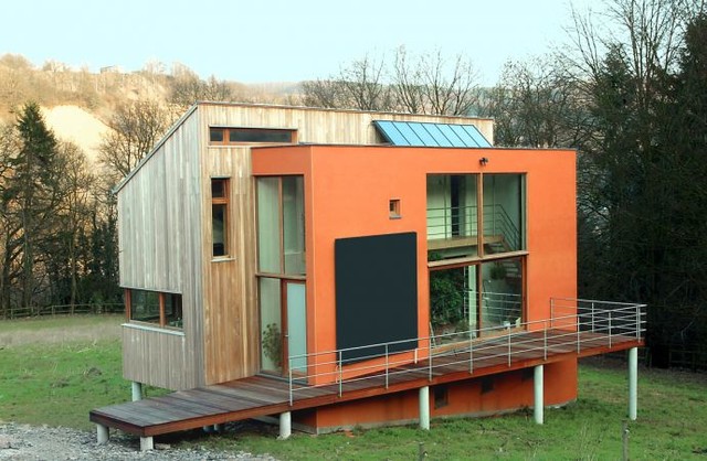 Exemple de maison passive réalisée par la société Villas & Bois en ...