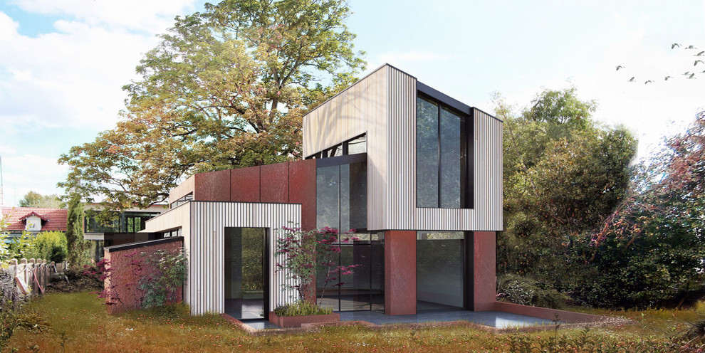 Extension d'une Maison Individuelle à Garches - Contemporary - Exterior ...