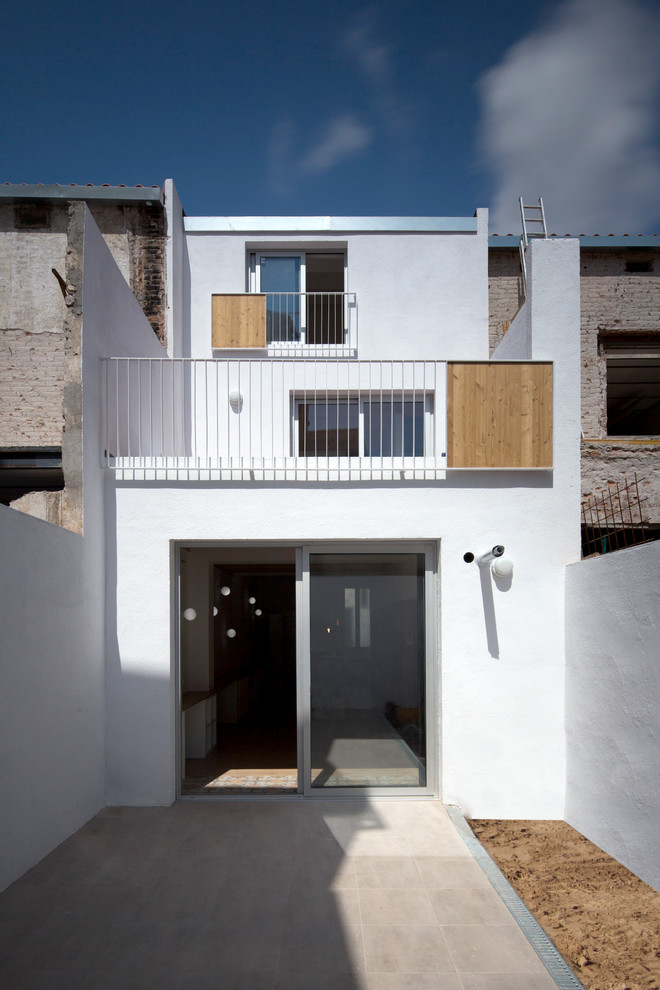 1405_DV Fachada posterior - patio - Contemporary - Exterior - Barcelona ...