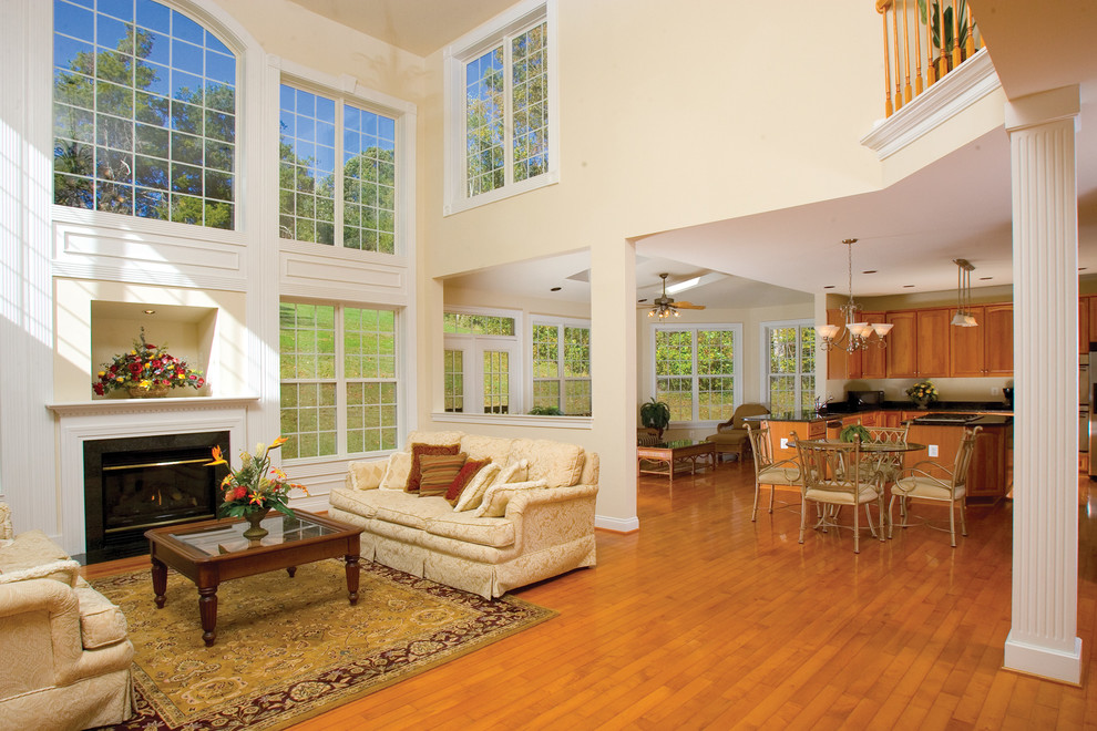 2-Story Living Spaces - Traditional - Living Room - DC Metro - by ...