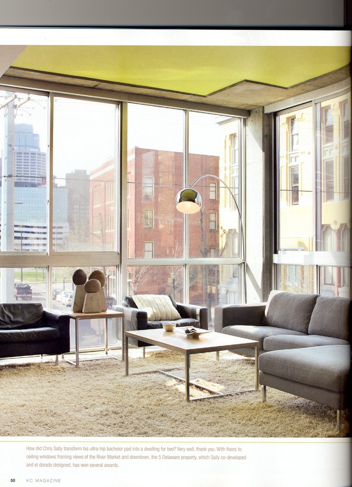 5 Delaware Lofts - Modern - Family Room - Kansas City - by Faust ...