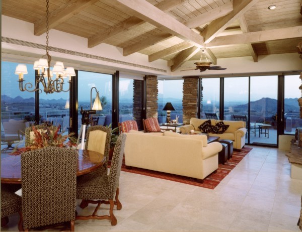 A Custom Home in Desert Mountain 3 - Modern - Family Room - Phoenix ...