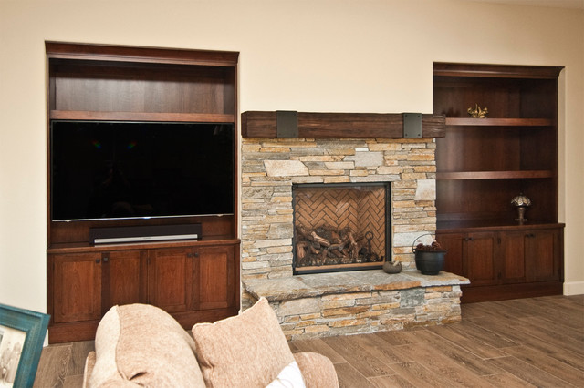 A /V Niche Built In Cabinets - Craftsman - Family Room - Other - by ...