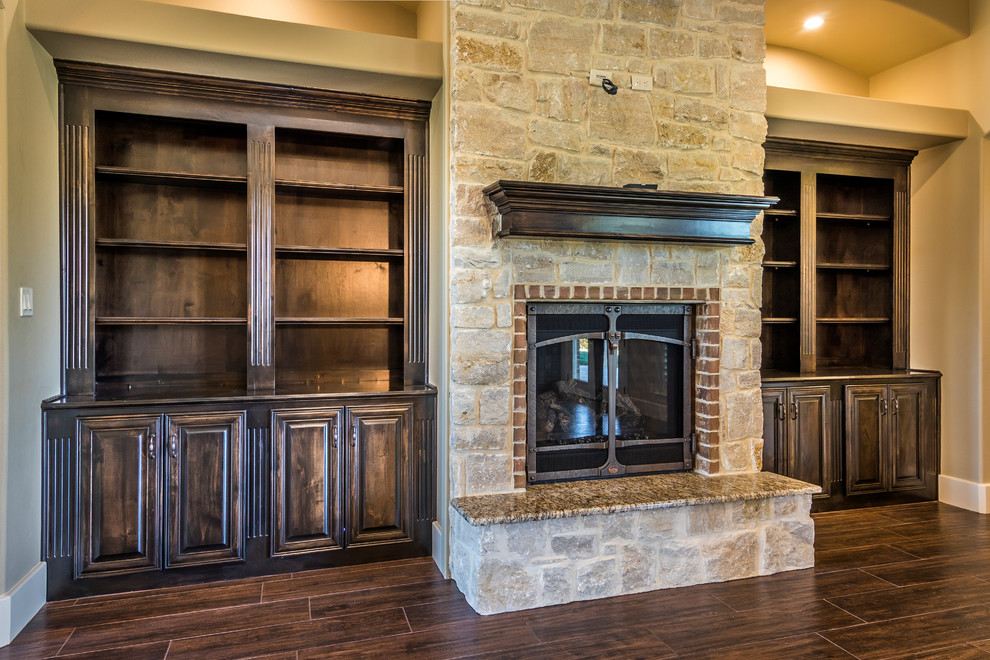 Abby Gail Fireplace and Built- in Book shelves and storage ...
