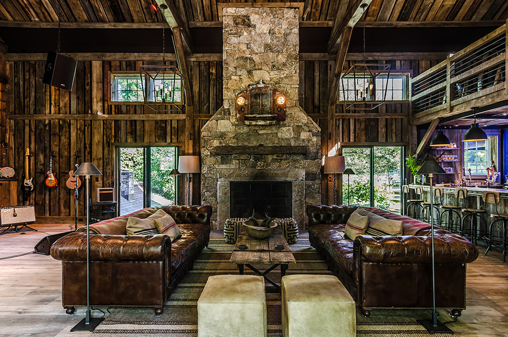 Acoustic Barn - Redding - Rustic - Family Room - New York - by ...