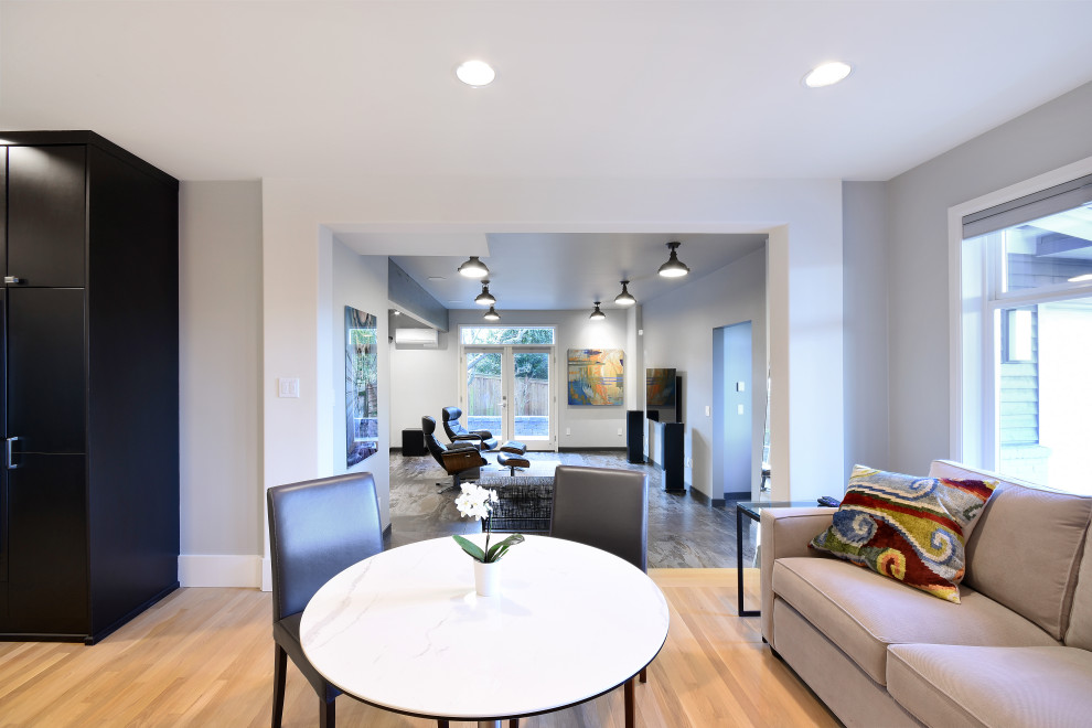 (Addition) Vaulted Ceiling with Lots of Light - Modern - Family Room ...