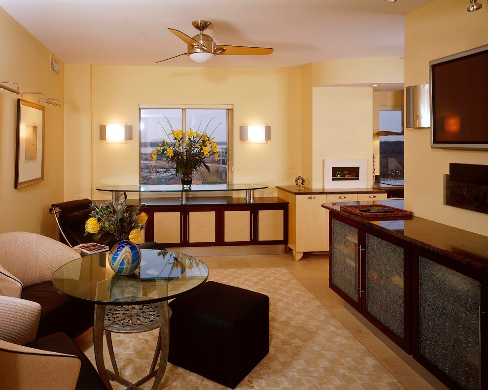 Alexandria Penthouse - Modern - Family Room - DC Metro - by Ron Becker Interiors | Houzz