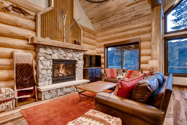 Apre Ski Spruce Log Cabin - Rustic - Games Room - Denver - by Mountain ...