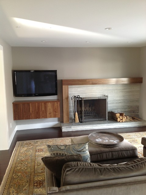 Ardent residence • Ocean Silver Travertino - Transitional - Games Room ...