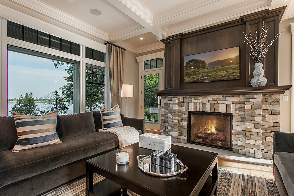 Artisan Lakeside Showhouse - Transitional - Family Room - Minneapolis ...