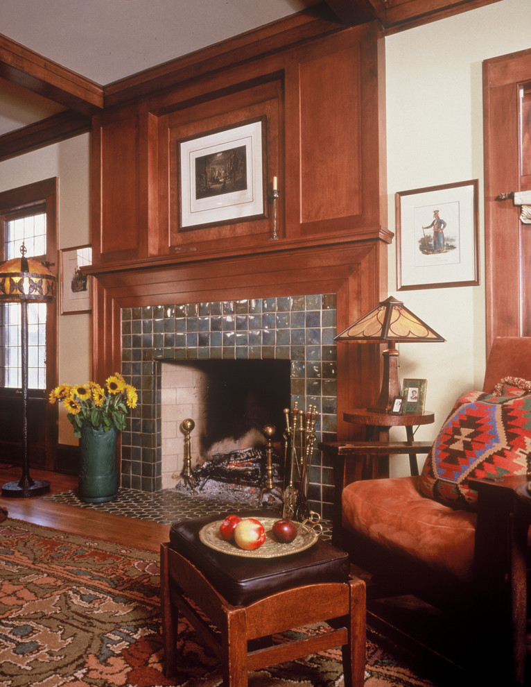 Arts & Crafts Fireplace - Craftsman - Family Room - Minneapolis - by ...