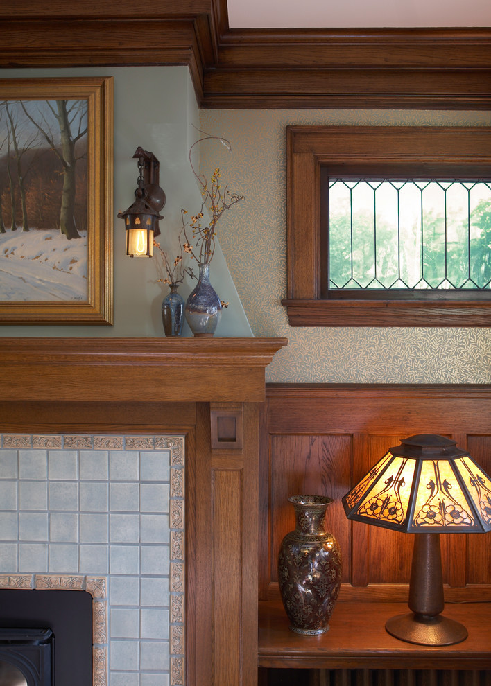 Arts & Crafts Fireplace - Traditional - Family Room - Minneapolis - by ...