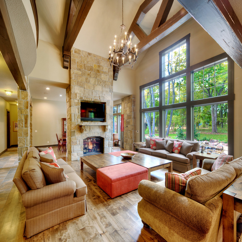 Aspen Ridge I Floor Plan - Rustic - Family Room - Kansas City - by ...