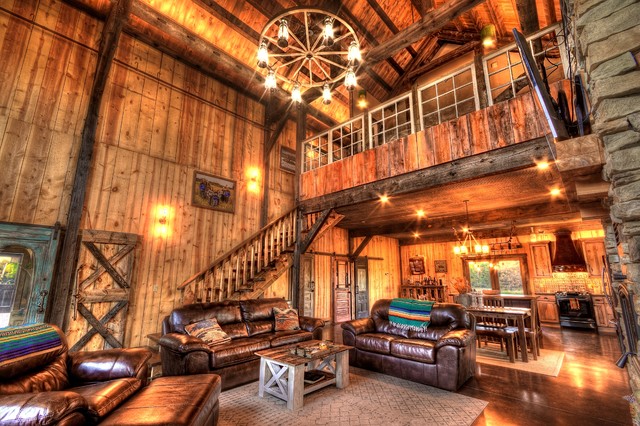 Barn Home Build - Rustic - Family Room - Other - by Rustic Design and ...