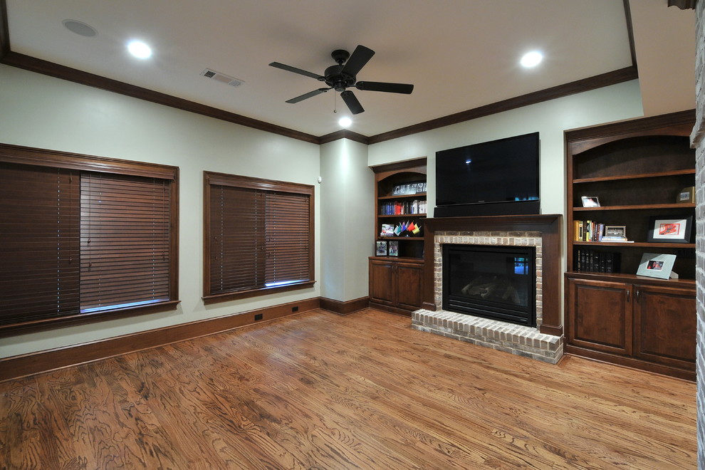 Basement with Brick Arches - Traditional - Family Room - Atlanta - by ...
