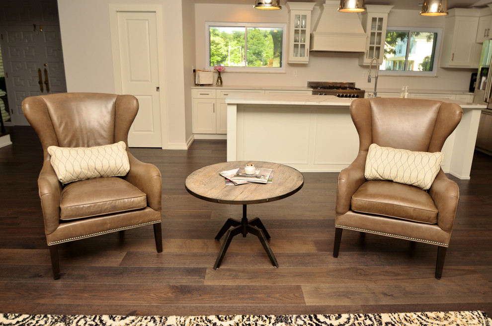 Before and After - Transitional Style Home - Transitional - Family Room ...