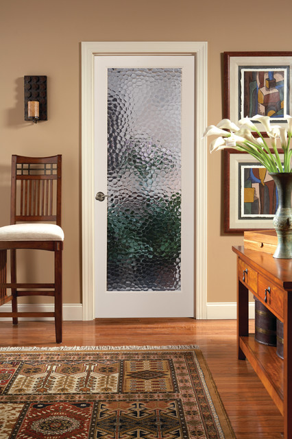 Bermuda Decorative Glass Interior Door - Moderne - Salle de Séjour ...