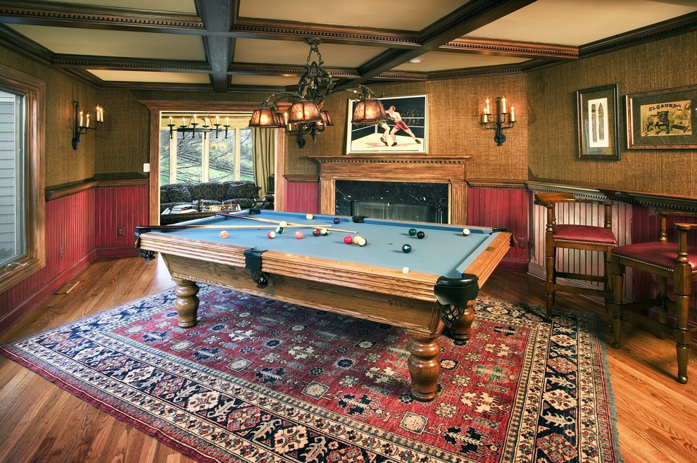 Billard Game Room - Traditional - Family Room - New York - by Oakleigh ...