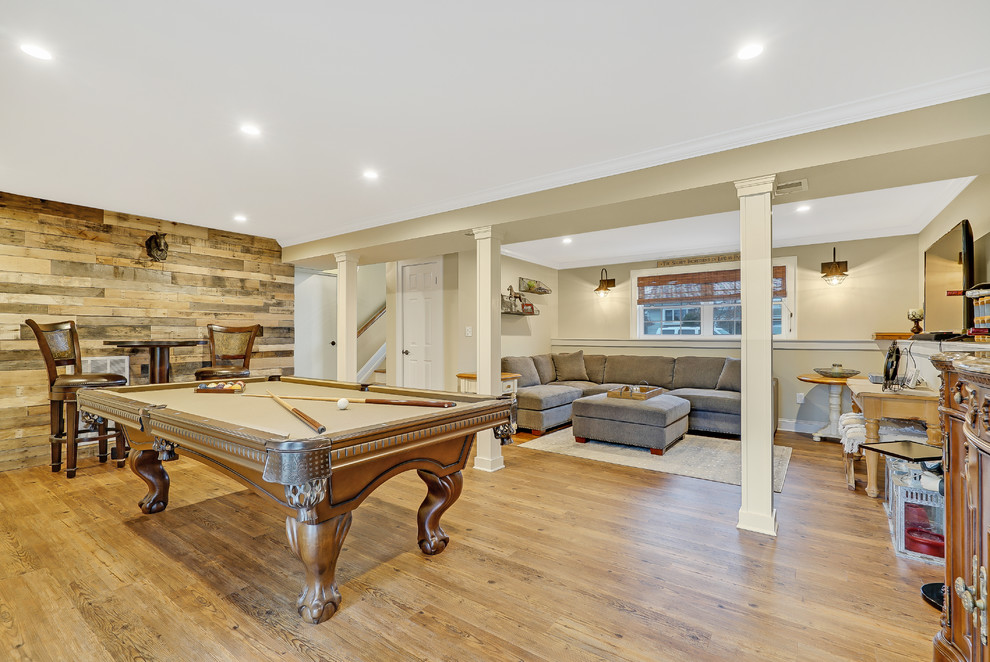 Billard Room Renovation - Rustic - Family Room - New York - by HR ...