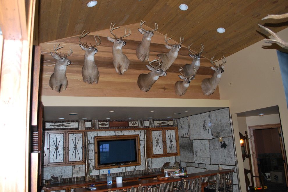 Birch Bark Bar - Modern - Family Room - New York - by Olde World ...