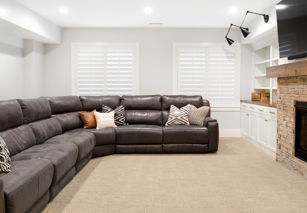 Blue Craftsman - Craftsman - Family Room - Salt Lake City - by Wasatch ...