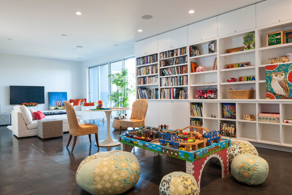 Blue Tower House - Contemporary - Family Room - Seattle - by Johnson ...