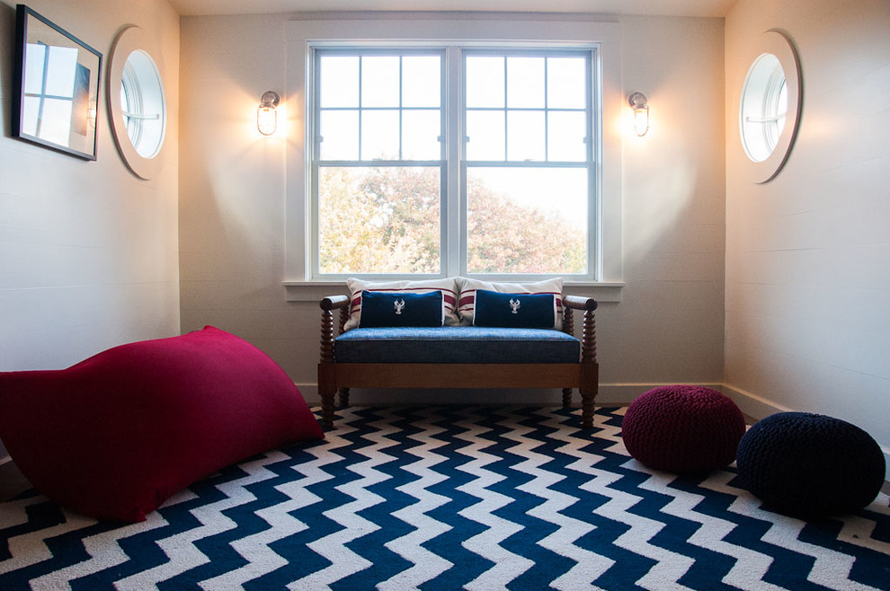 Blueberry Lane - Beach Style - Family Room - Portland Maine - by Kristi ...