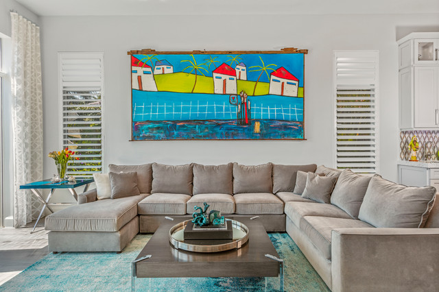 Boca Raton Intracoastal Residential Design - Classique Chic - Salle de ...