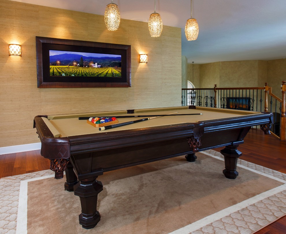 Boca Raton Pool Table Loft - Transitional - Family Room - Miami - by ...