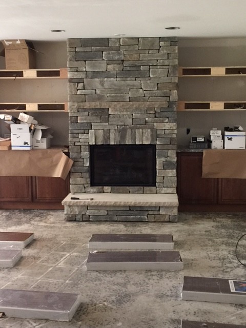 Boral Cultured Stone - Country Ledgestone - Family Room - Detroit - by ...
