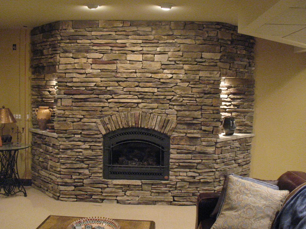 Boral Cultured Stone - Southern Ledgestone - Family Room - Detroit - by ...