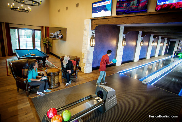 Bowling Lanes for Texas Residence - Traditional - Family Room - Dallas ...