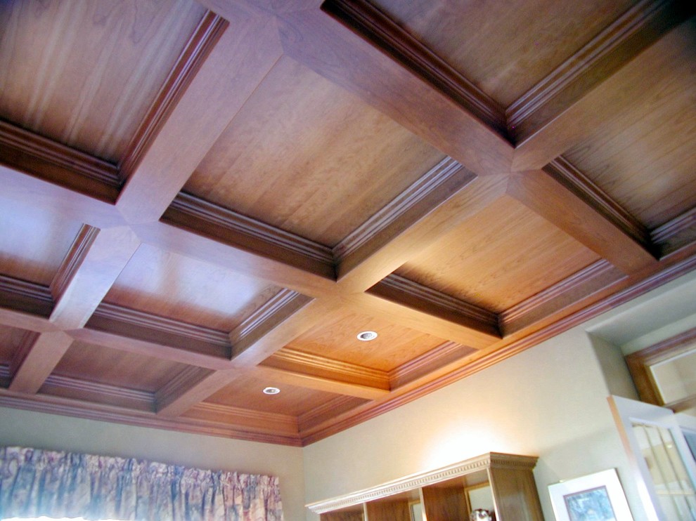 Boxed Beam Ceilings - Traditional - Family Room - Portland - by GoManGo ...