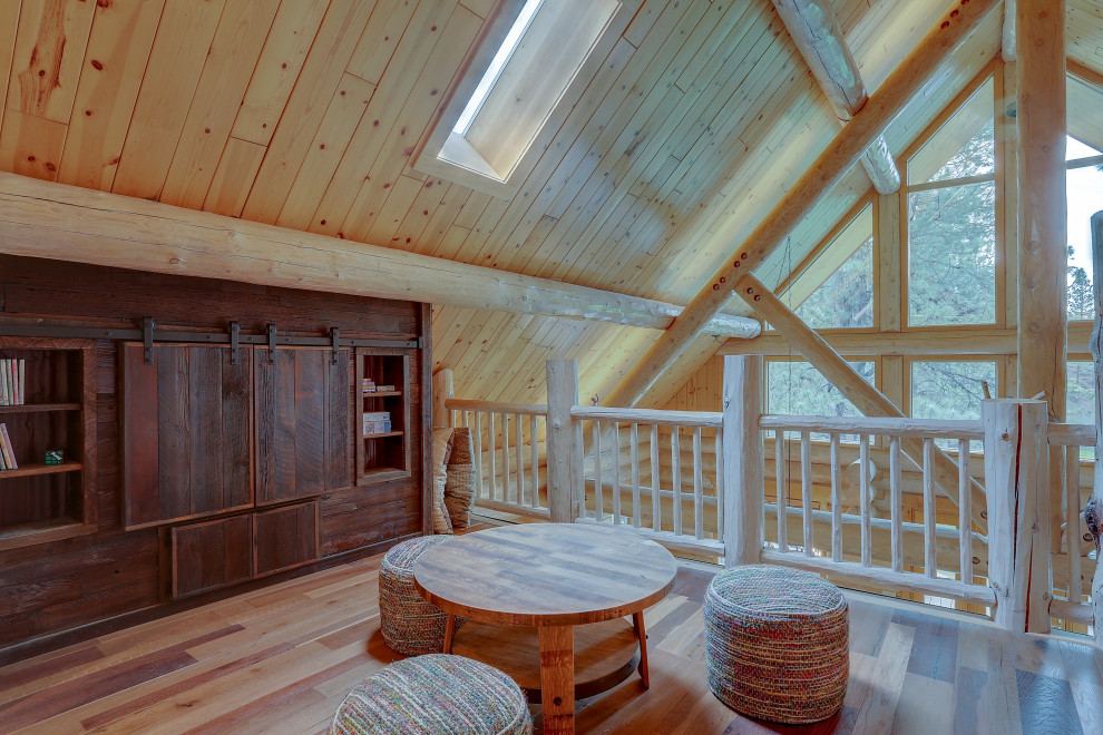 Built In Barn Wood Entertainment Center - Rustic - Family Room - Other ...